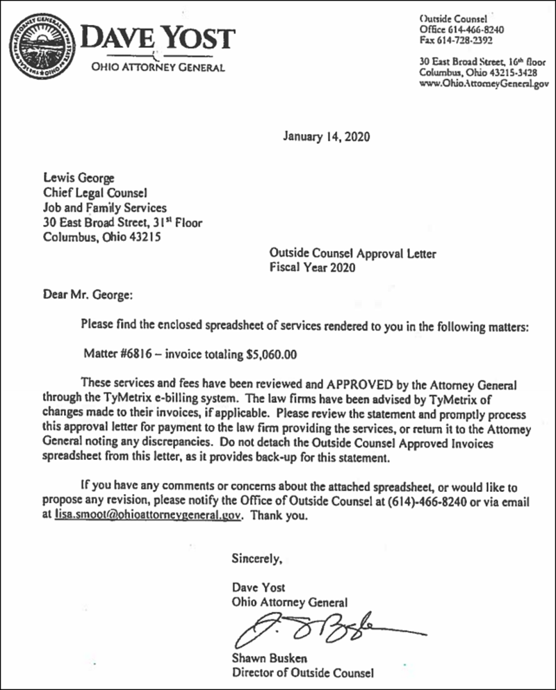 Attorney General Invoices